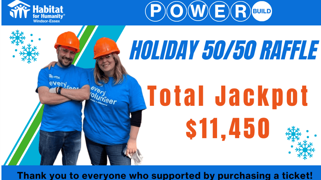 Power Build 50/50 Holiday Raffle